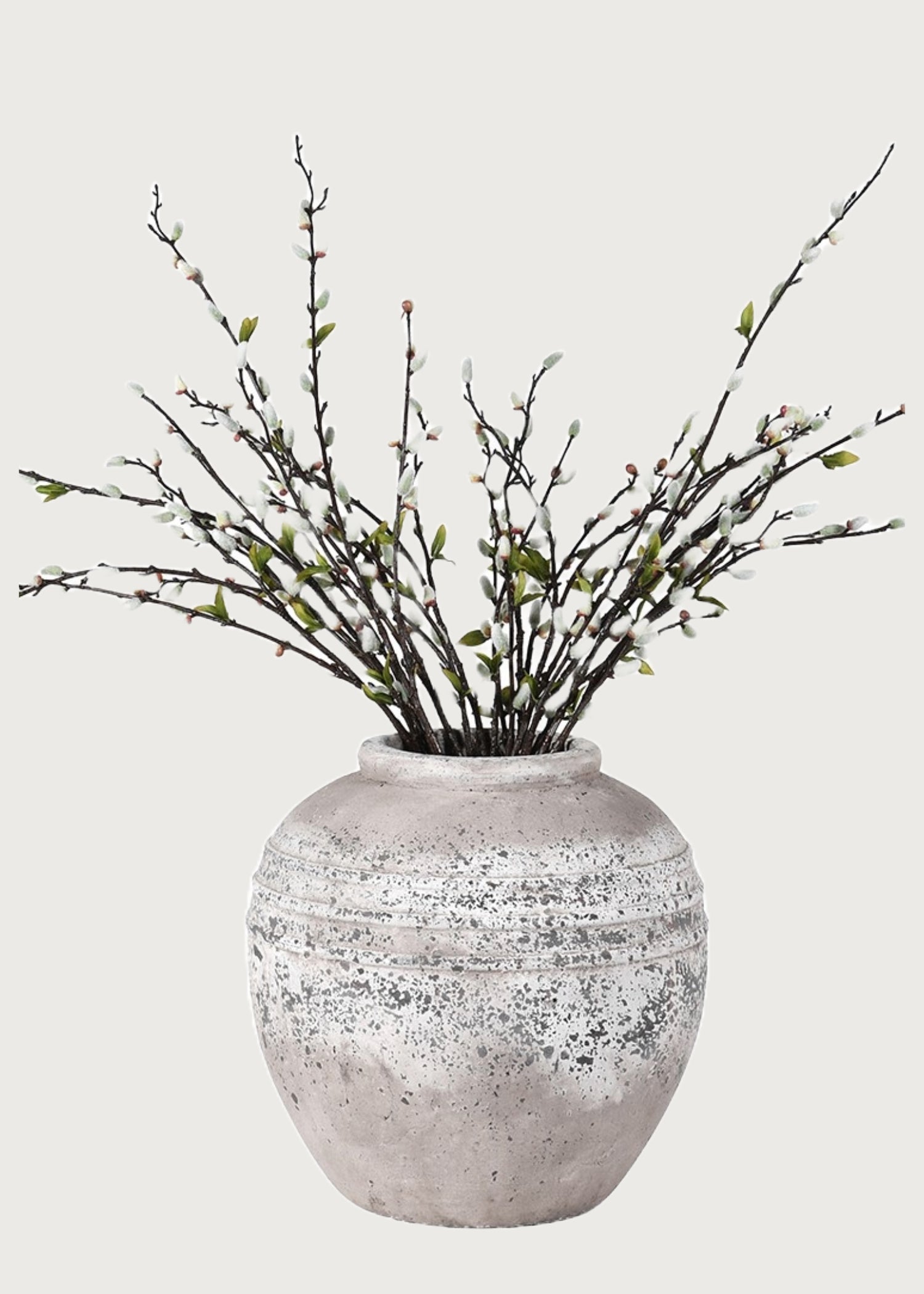 Distressed Terracotta Stone Vase - Rustic Coastal Home Decor | Quayside ...